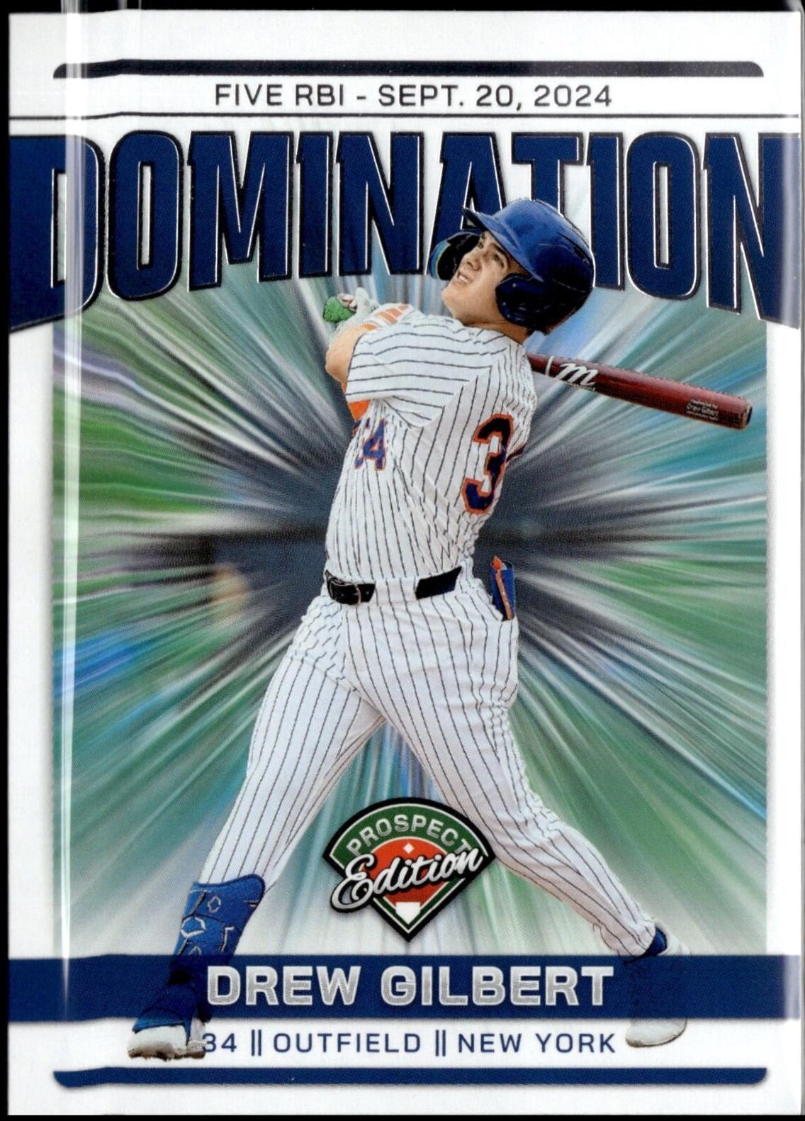 Drew Gilbert #15 Prices | 2024 Panini Prospect Edition Domination ...
