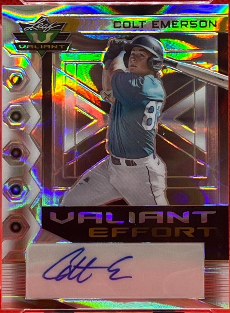 Colt Emerson [Platinum] #BA-CE1 Prices | 2023 Leaf Trinity Base ...