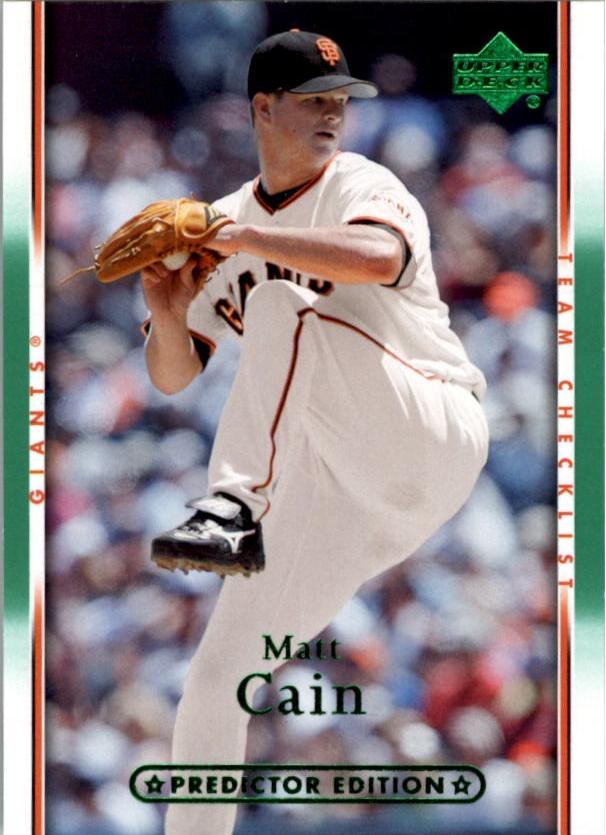 Matt Cain [Predictor Green] #498 Prices | 2007 Upper Deck | Baseball Cards