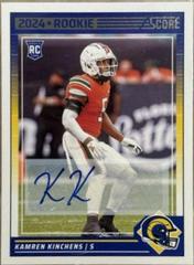 Kamren Kinchens [Signature] #348 Prices | 2024 Panini Score | Football ...