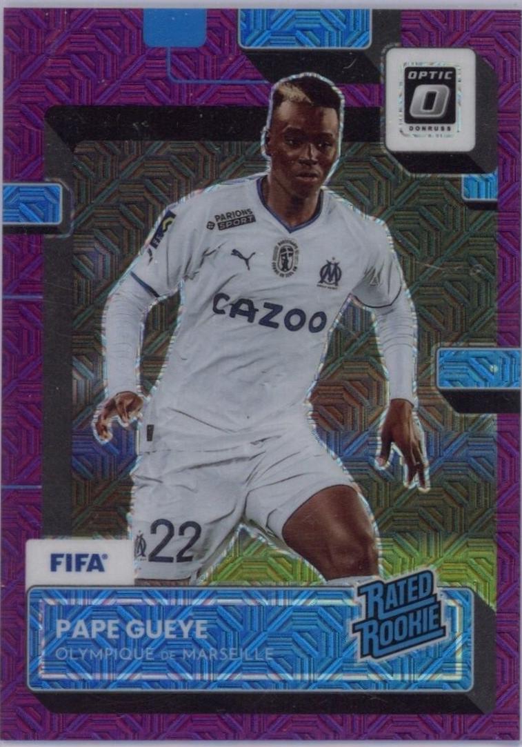 Pape Gueye [Optic Purple Mojo] #187 Prices | 2022 Panini Donruss ...