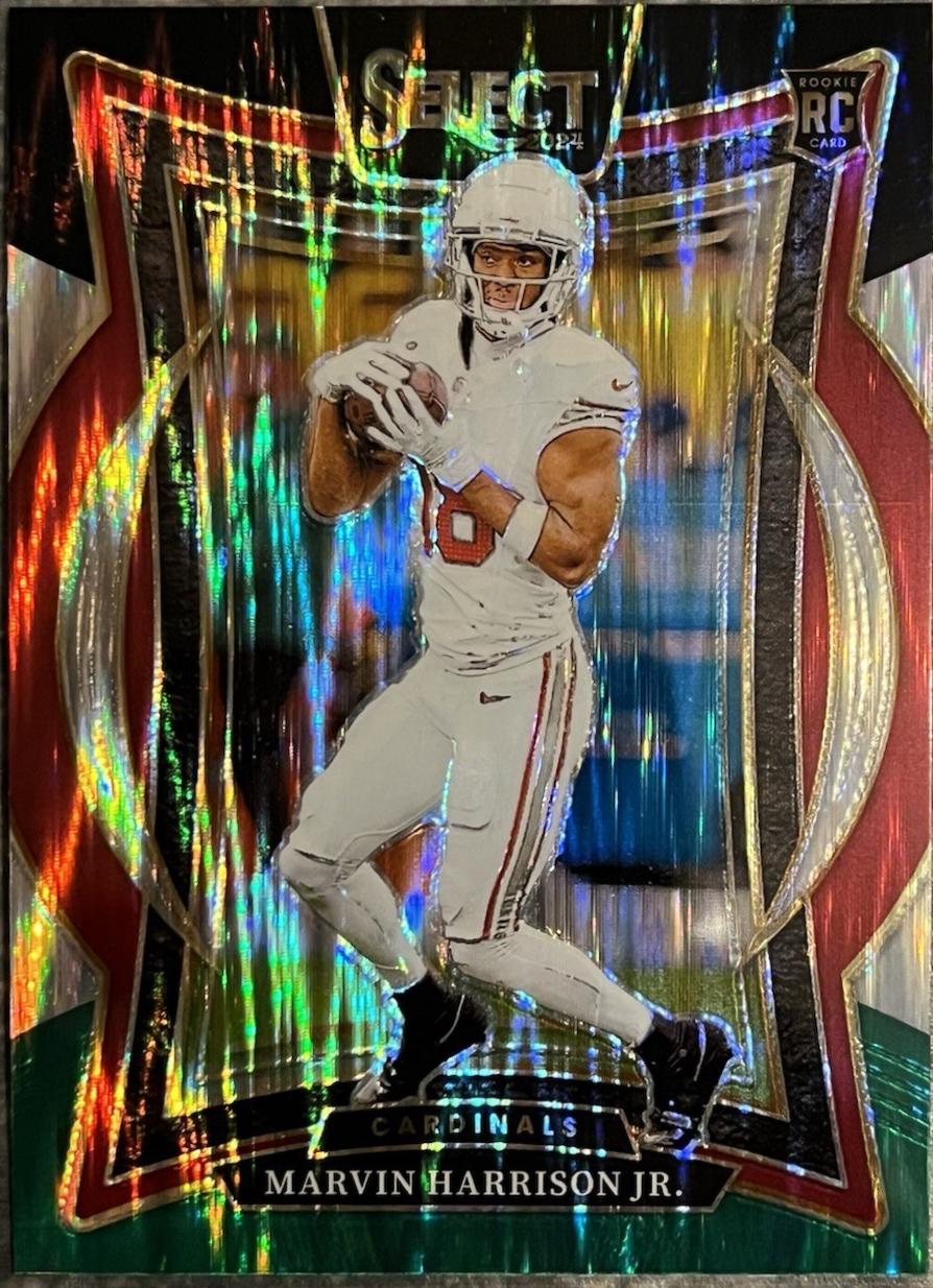 Marvin Harrison Jr. [Black Green Prizm Shock] #28 Prices [Rookie ...