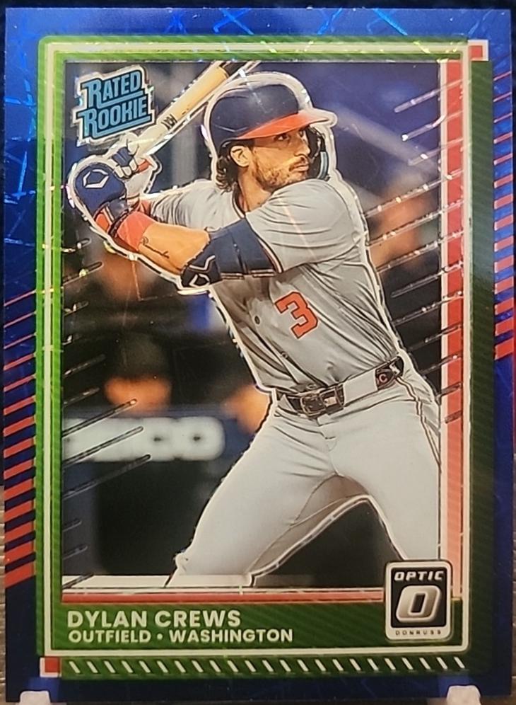 Dylan Crews [Blue Velocity Optic] #54 Prices | 2025 Panini Donruss ...