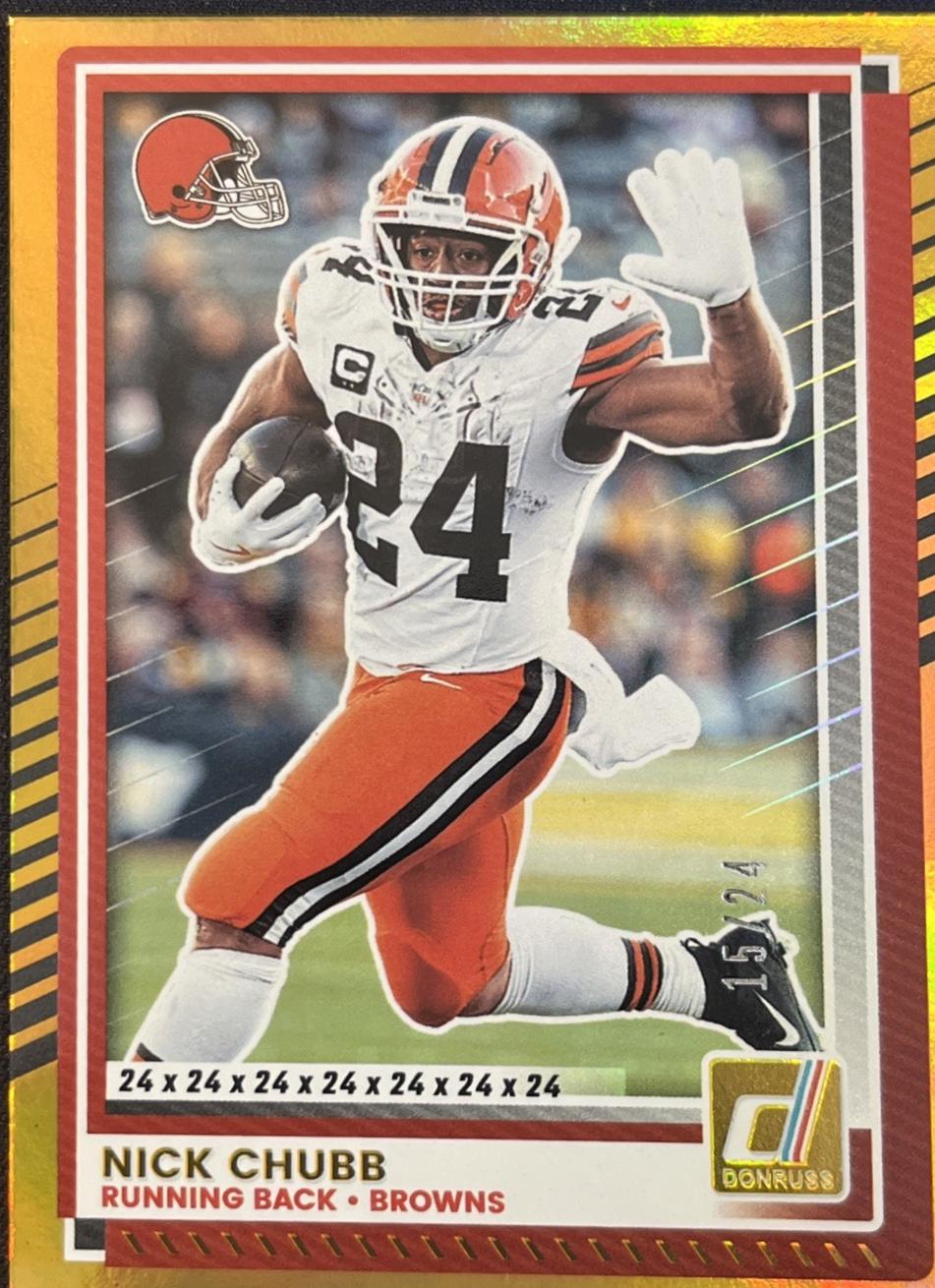 Nick Chubb Jersey Card