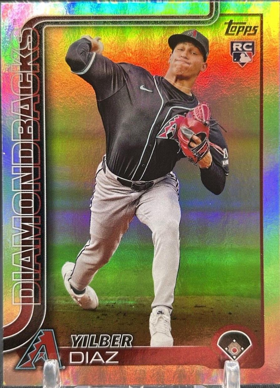 Yilber Diaz [Aqua Rainbow Foil] #104 Prices | 2025 Topps | Baseball Cards