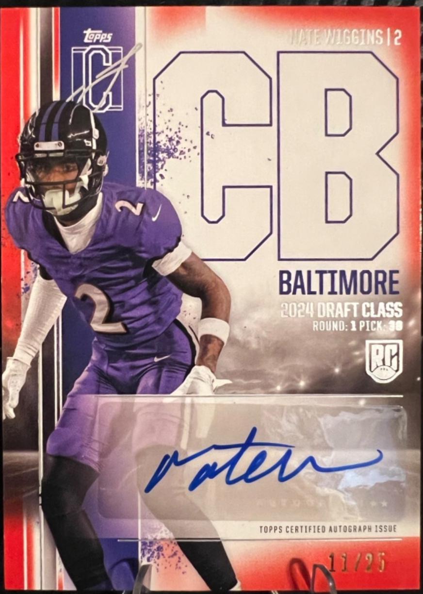 Nate Wiggins [Red] #RCA-NW Prices | 2024 Topps Signature Class Rookies ...