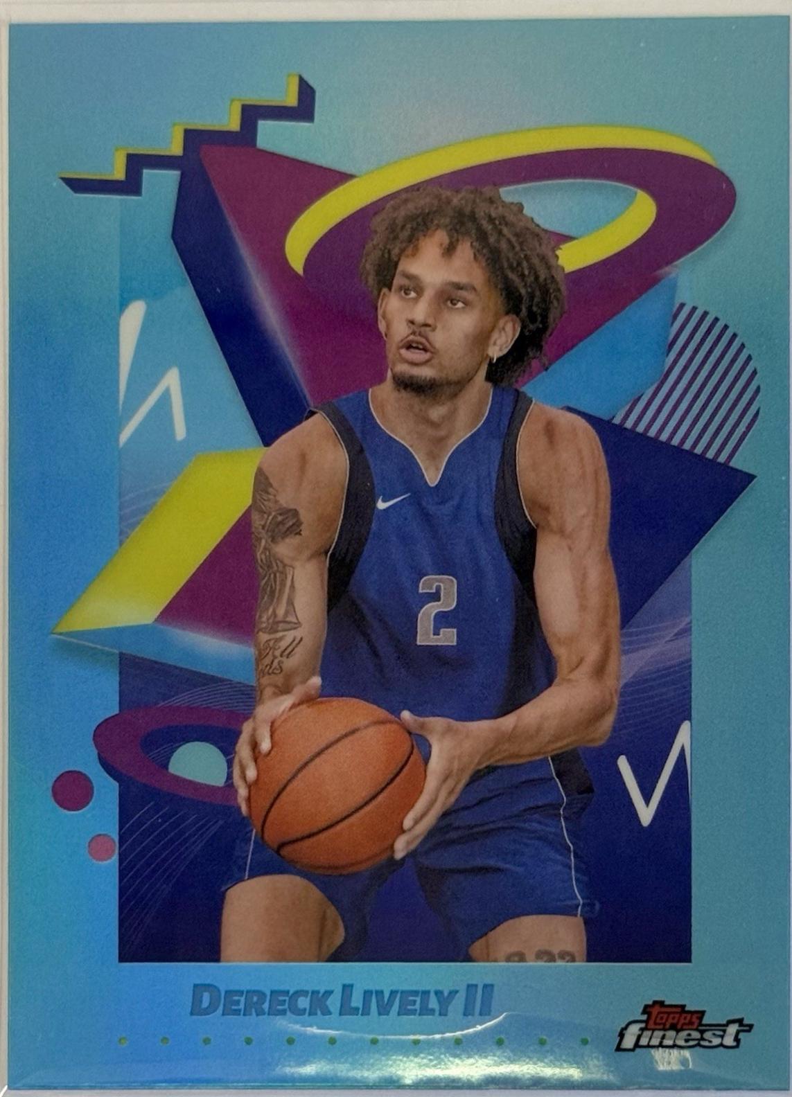 Dereck Lively II [Sky Blue Refractor] #20 Prices | 2024 Topps Finest ...