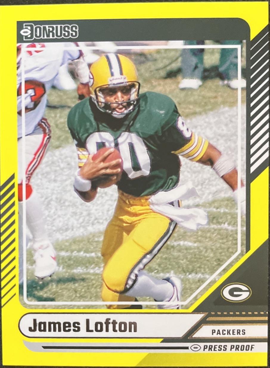 James Lofton [Yellow Press Proof] #161 Prices | 2024 Panini Donruss ...