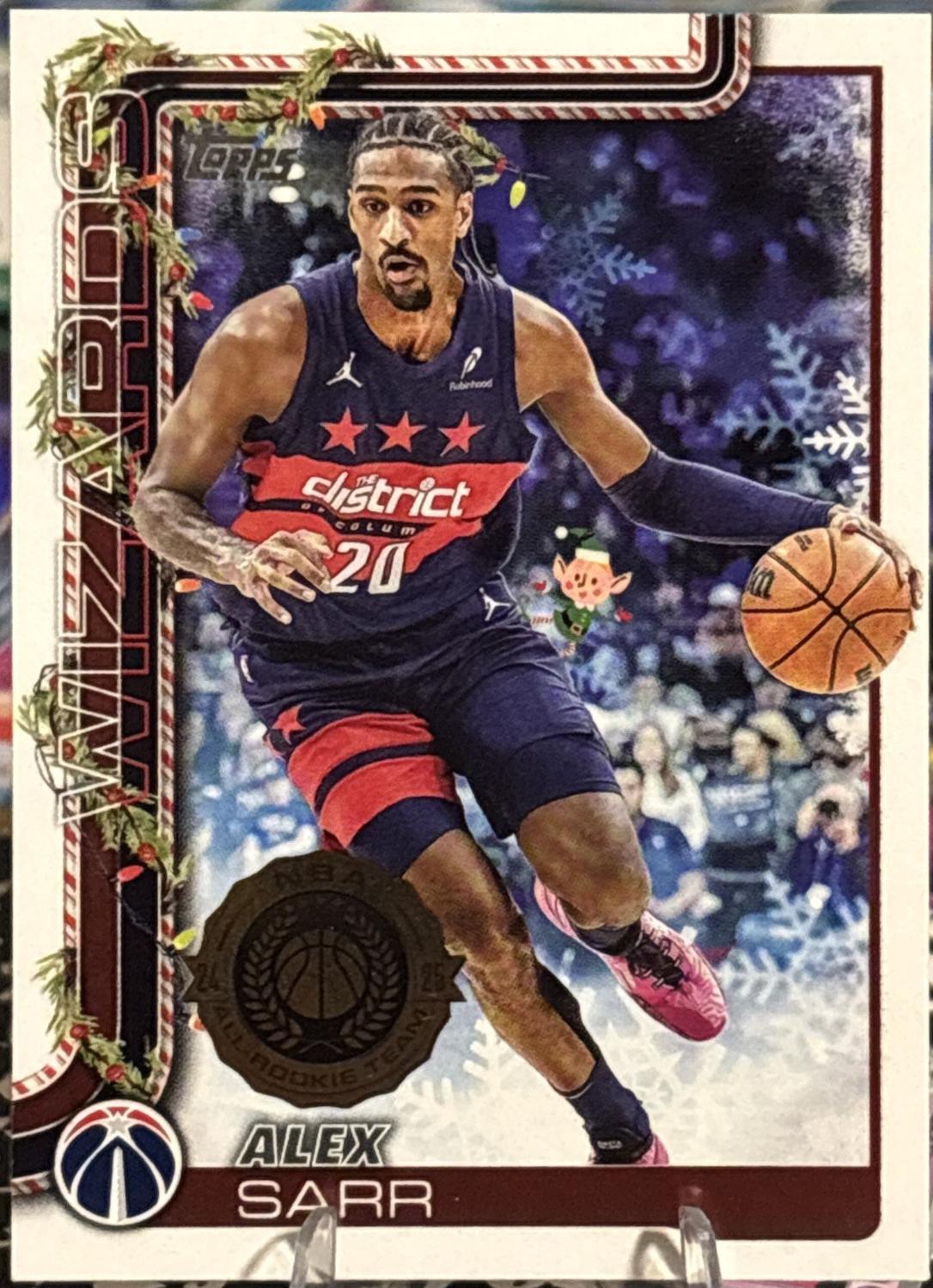 Alex Sarr #HE-AS Prices | 2025 Topps Holiday Hidden Elf | Basketball Cards