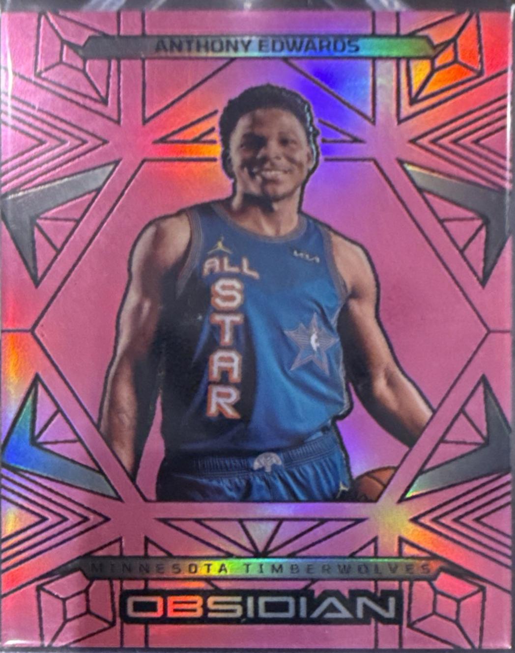 Anthony Edwards [Pink] #196 Prices | 2024 Panini Obsidian | Basketball ...
