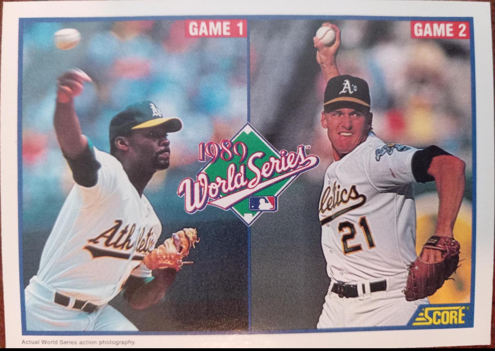 World Series Game 1 #700 Prices | 1990 Score | Baseball Cards