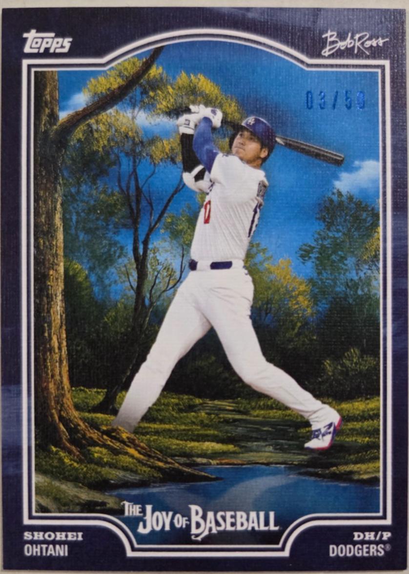 Shohei Ohtani [Prussian Blue] #41 Prices | 2025 Topps X Bob Ross ...