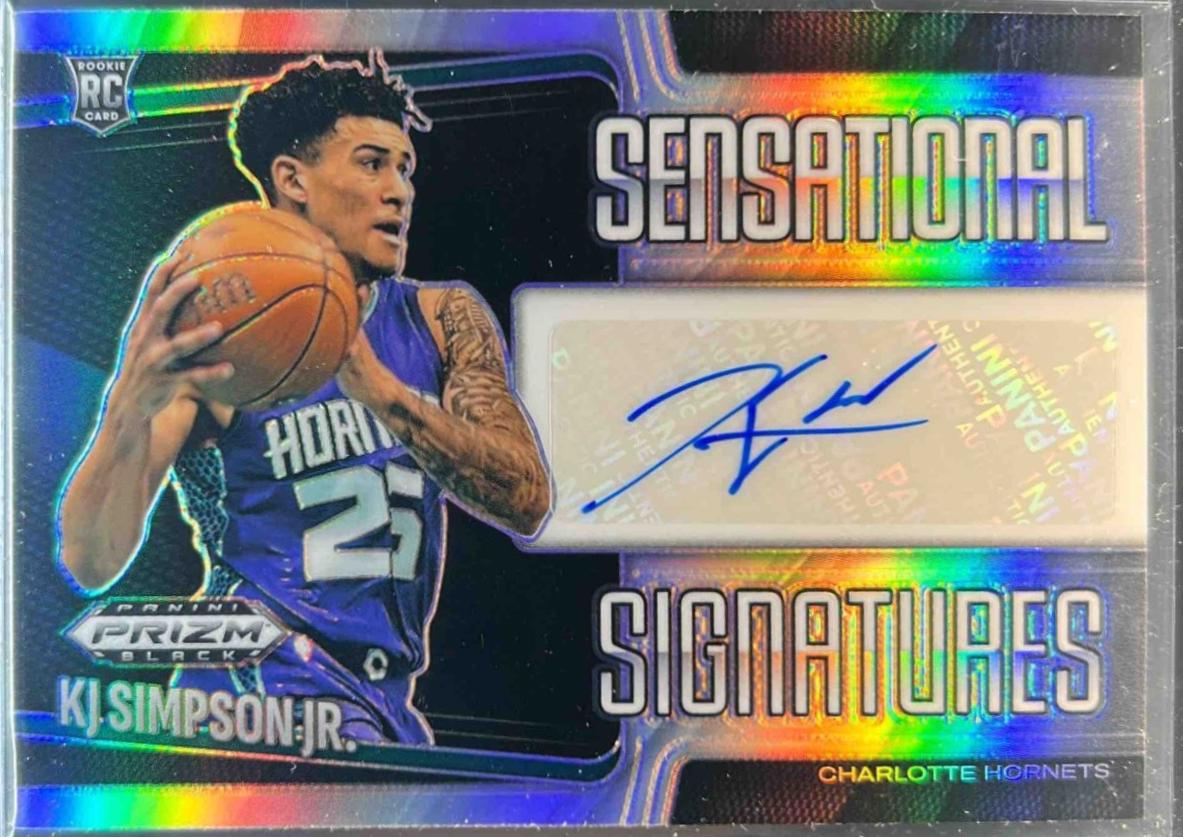 KJ Simpson Jr. [Silver] #30 Prices | 2024 Panini Prizm Black ...