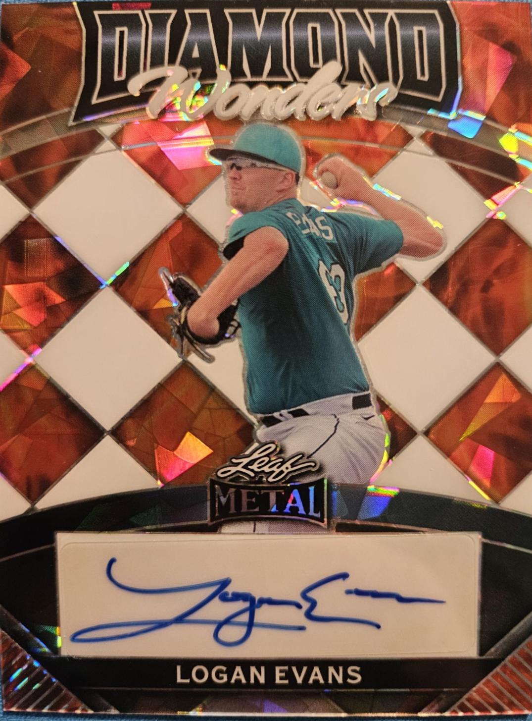 Logan Evans [Fire Lava] #DW-LE1 Prices | 2024 Leaf Metal Diamond ...