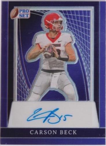 Carson Beck [Purple Prismatic] #PA-CB1 Prices | 2024 Pro Set Metal ...