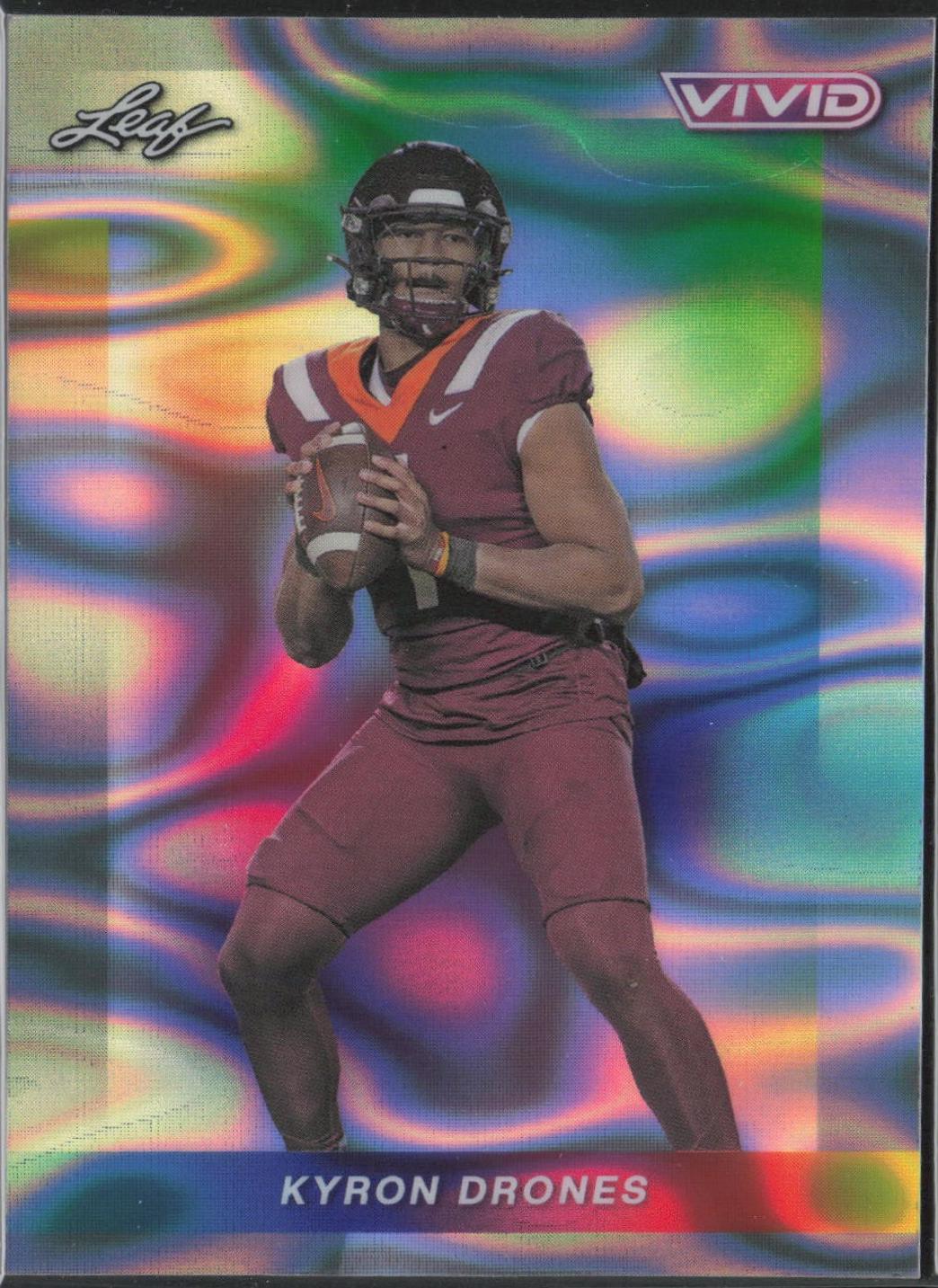 Kyron Drones [Gray Lava] #66 Prices | 2024 Leaf Vivid | Football Cards