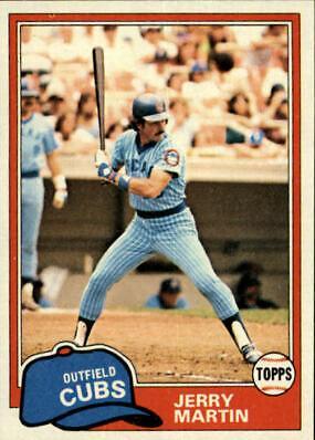 Jerry Martin #103 Prices | 1981 Topps | Baseball Cards