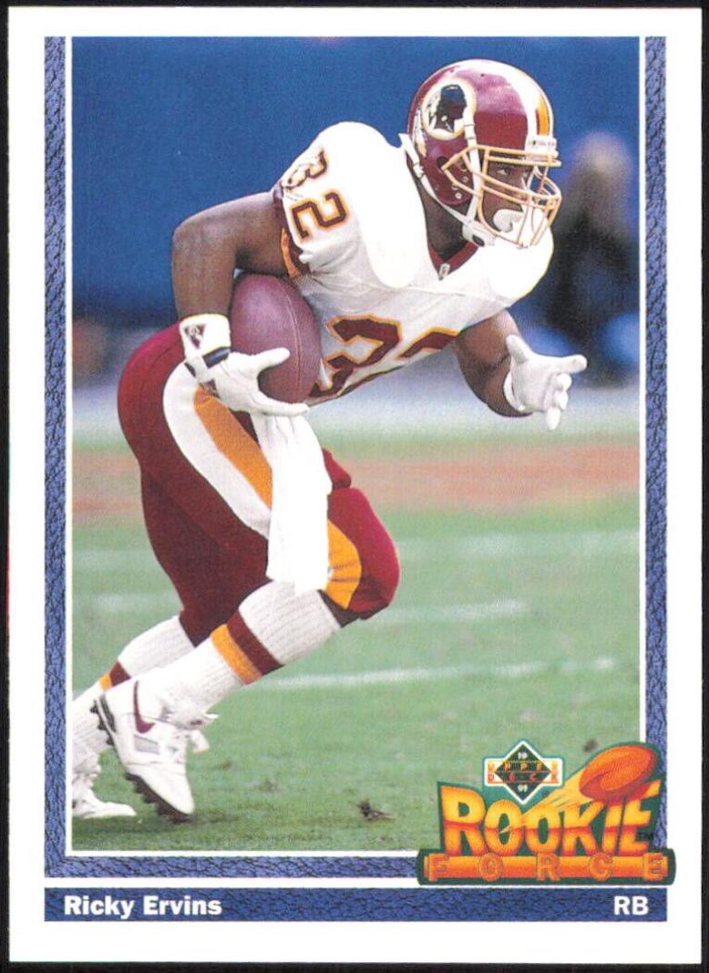Ricky Ervins #640 Prices [Rookie] | 1991 Upper Deck | Football Cards