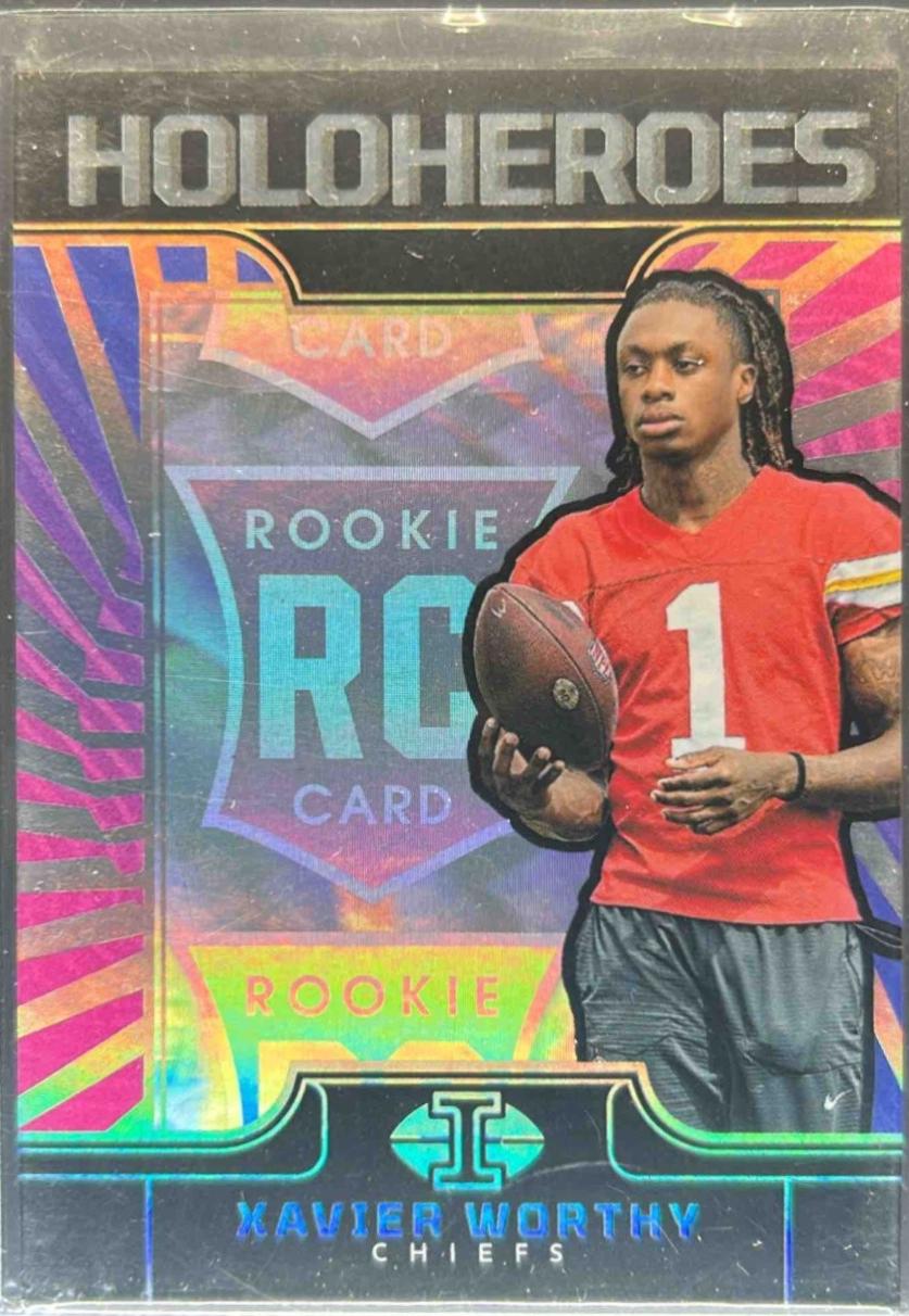 Xavier Worthy #15 Prices | 2024 Panini Illusions HoloHeroes Rookie ...