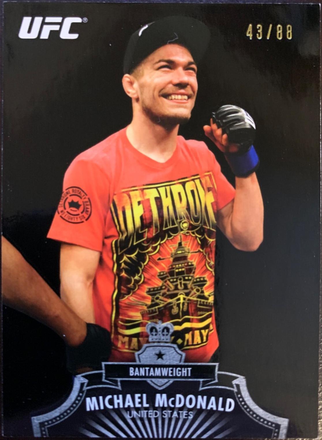 Michael McDonald [Black] #123 Prices | 2012 Topps UFC Bloodlines | UFC ...