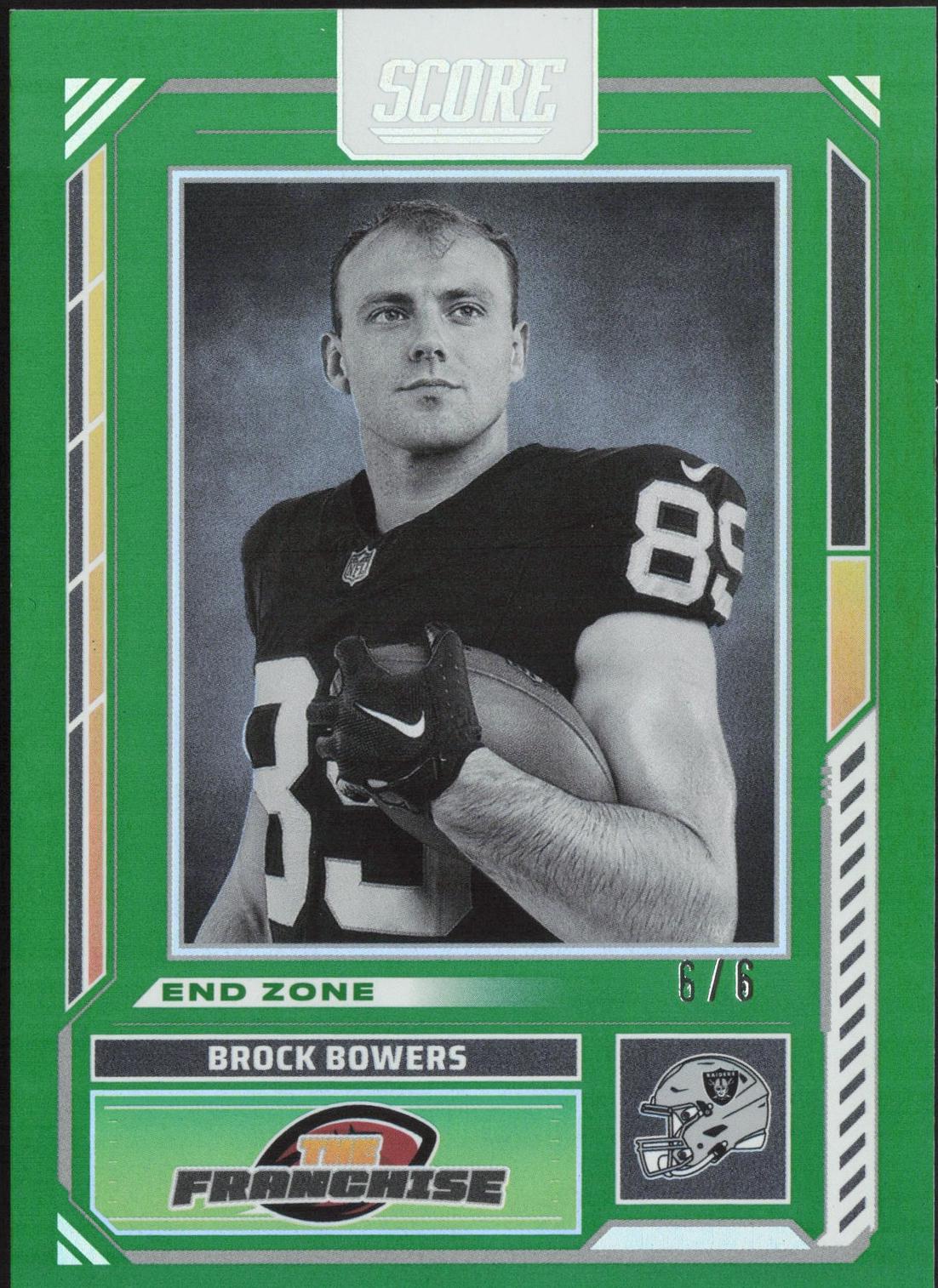 Brock Bowers [End Zone] #17 Prices | 2025 Panini Score The Franchise ...