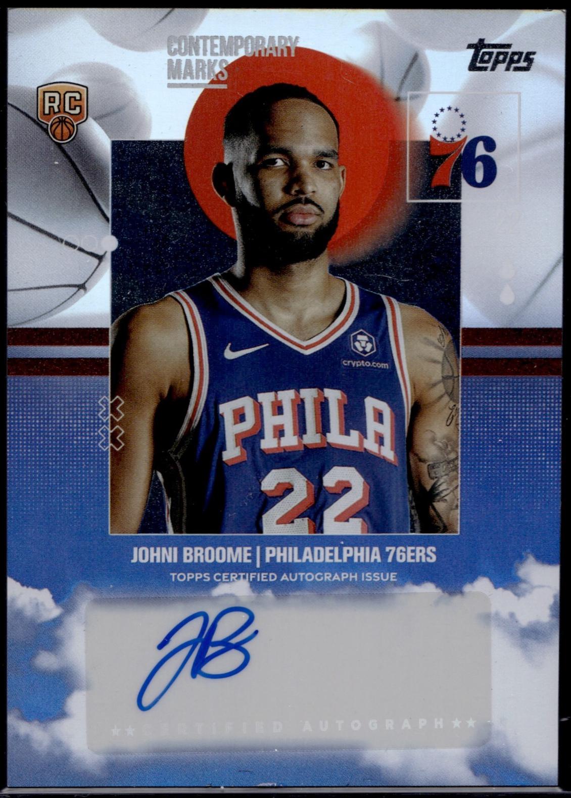 Johni Broome [Foilfractor] #CM-JO Prices | 2025 Topps Contemporary ...