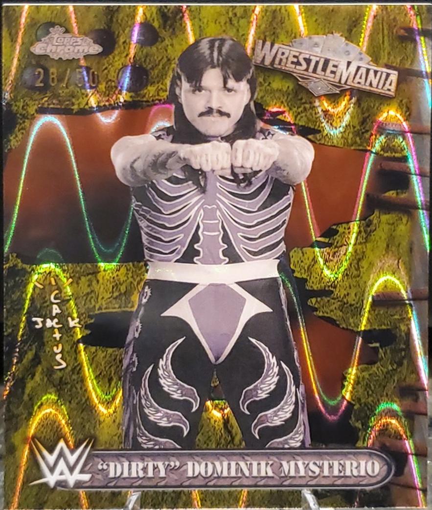 Dirty Dominik Mysterio [Gold] #56 Prices | 2025 Topps Chrome WWE Cactus ...