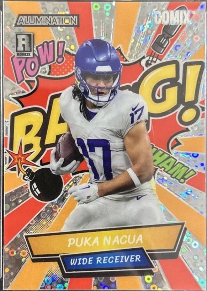 Puka Nacua [Orange Red Disco] #AC-PN Prices [Rookie] | 2023 Wild Card ...