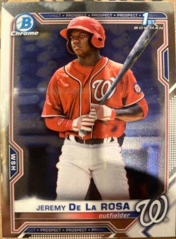 Jeremy De La Rosa #BCP-25 Prices | 2021 Bowman Chrome Prospects ...