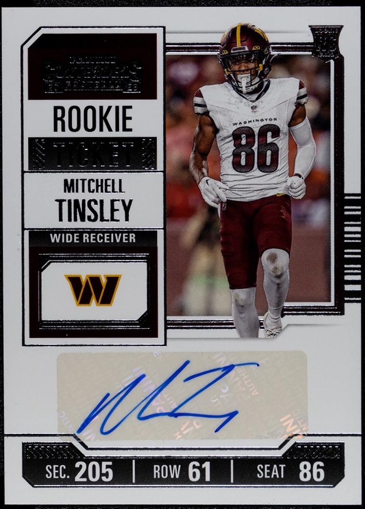 Mitchell Tinsley #304 Prices | 2023 Panini Contenders | Football Cards