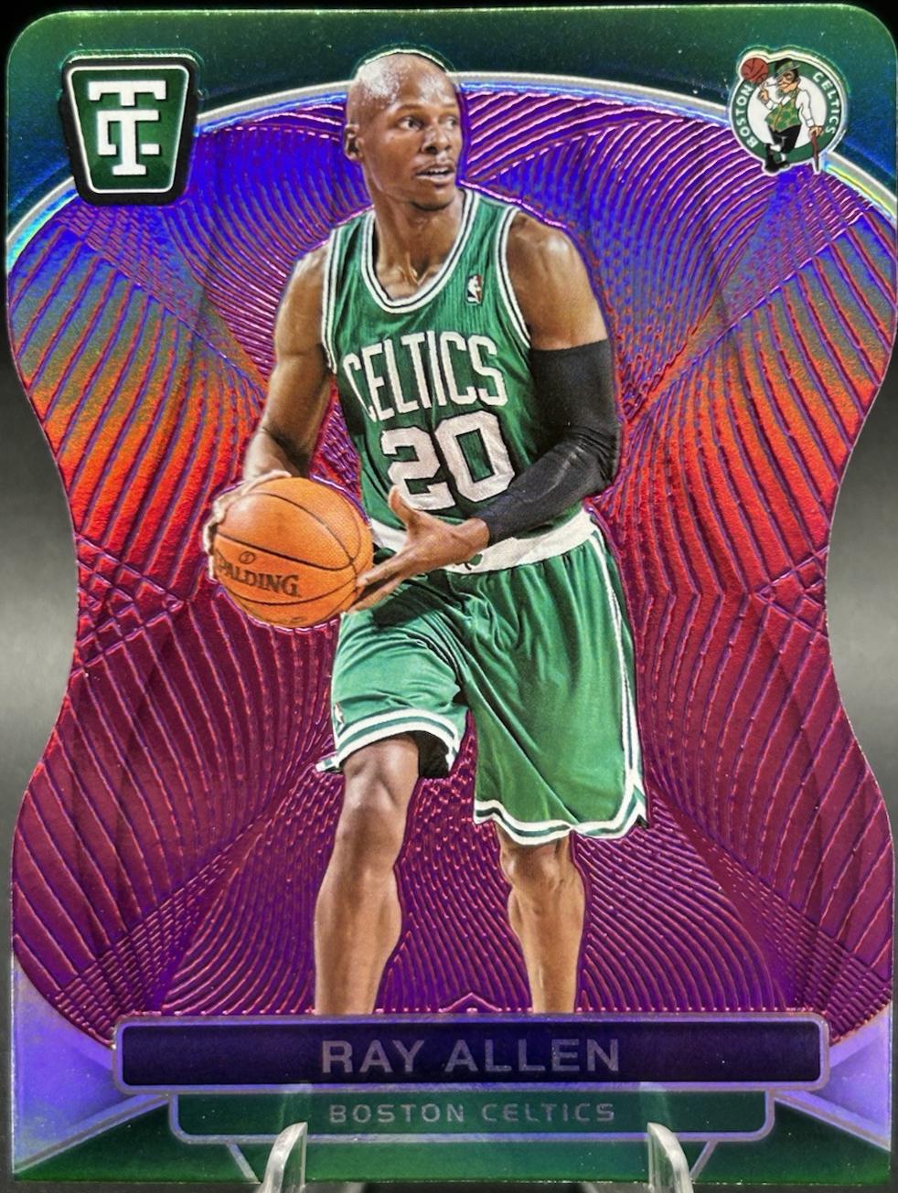 Ray Allen [Purple Die-Cut Platinum Mirror] #196 Prices | 2024 Panini ...