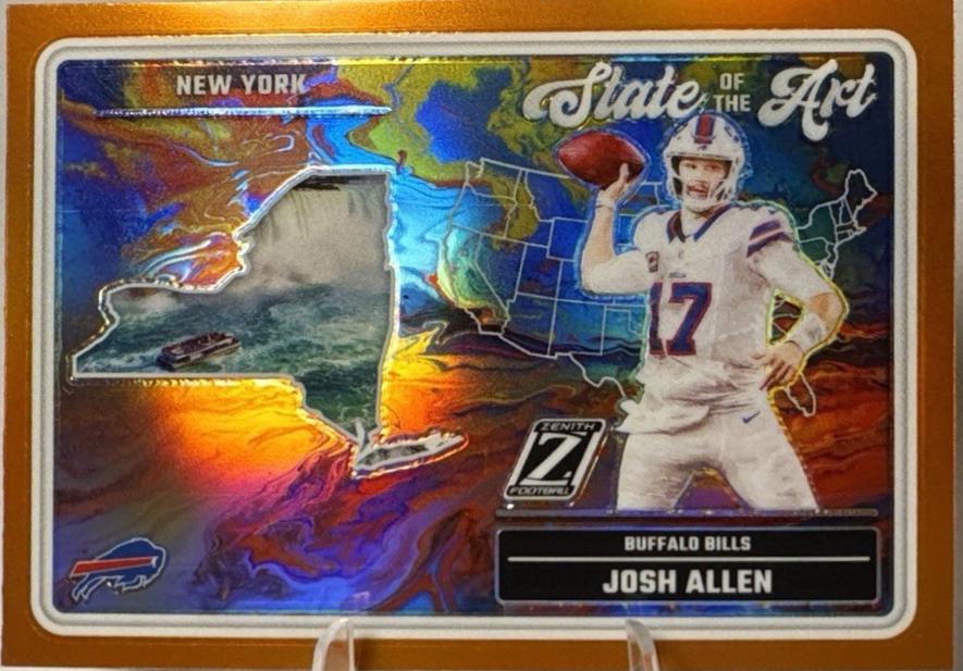 Josh Allen [Orange] #7 Prices | 2024 Panini Zenith State of the Art ...