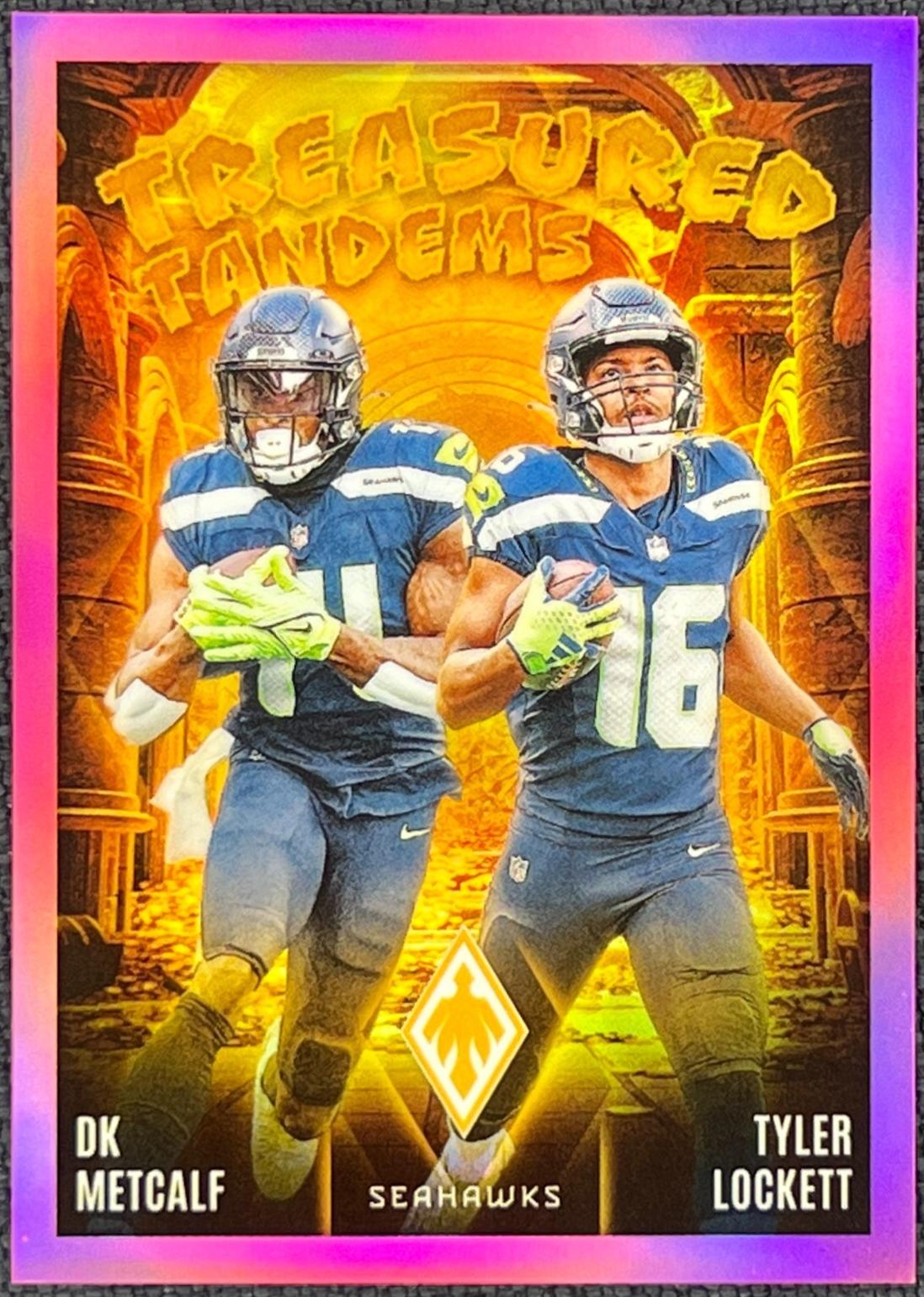 DK Metcalf / Tyler Lockett [Pink] #TT-SEA Prices | 2024 Panini Phoenix ...