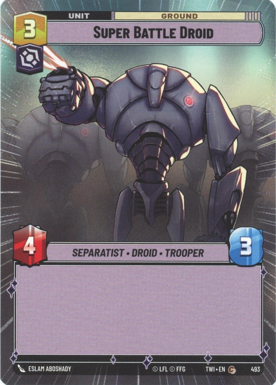Super Battle Droid [Hyperspace] #493 Prices | Star Wars Unlimited ...