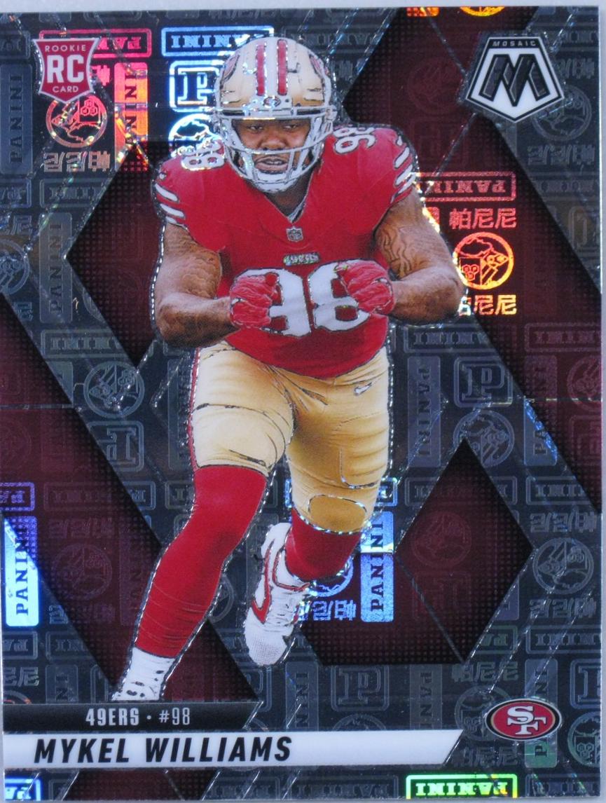 Mykel Williams [Silver Knight] #307 Prices | 2025 Panini Mosaic ...