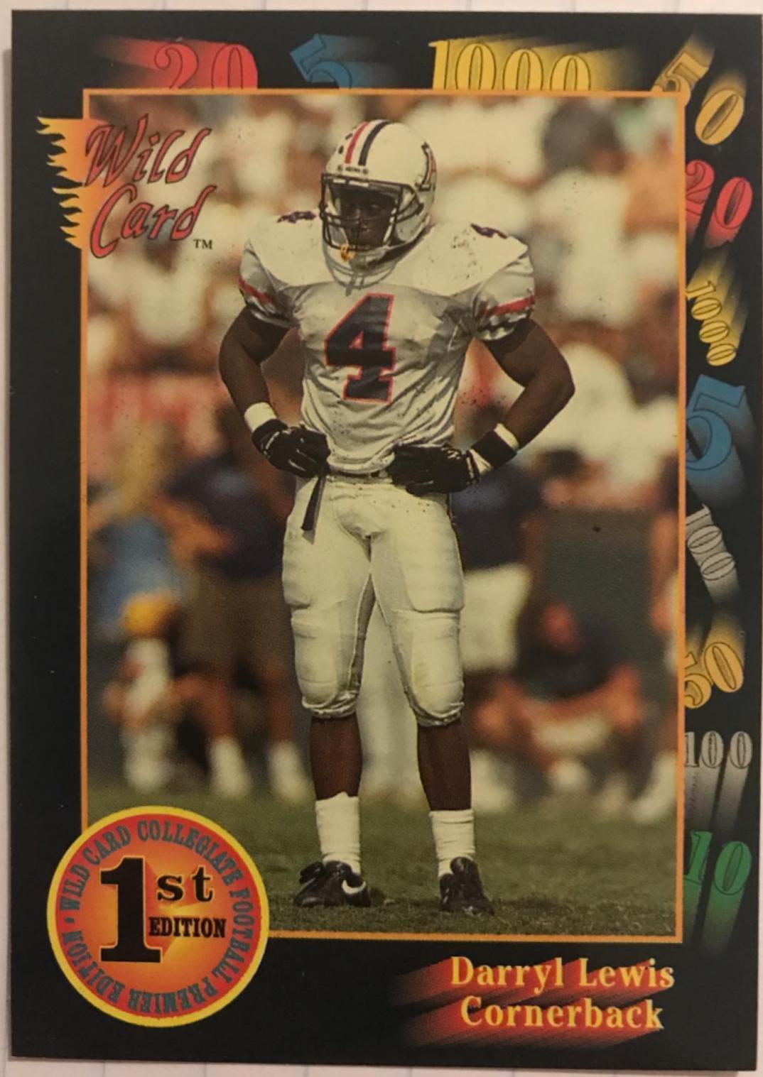 Darryl Lewis #30 Prices | 1991 Wild Card College Draft Picks | Football ...