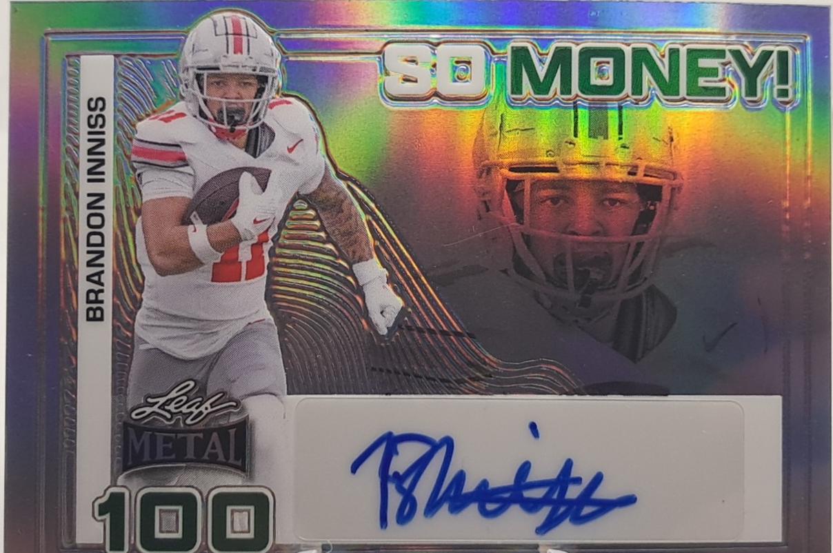 Brandon Inniss [Silver Prismatic] #SM-BI1 Prices | 2024 Leaf Metal So ...