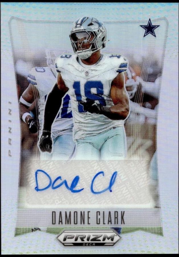 Damone Clark [Silver] #99 Prices | 2024 Panini Prizm Deca Signature ...