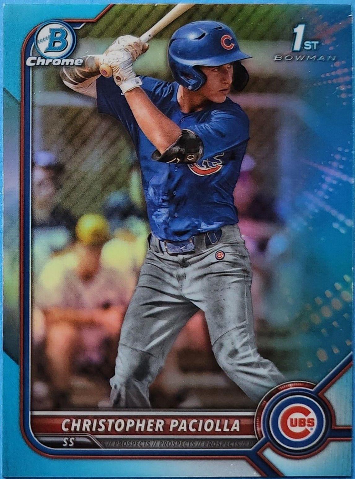 Christopher Paciolla [Sky Blue] #BDC-185 Prices | 2022 Bowman Draft ...