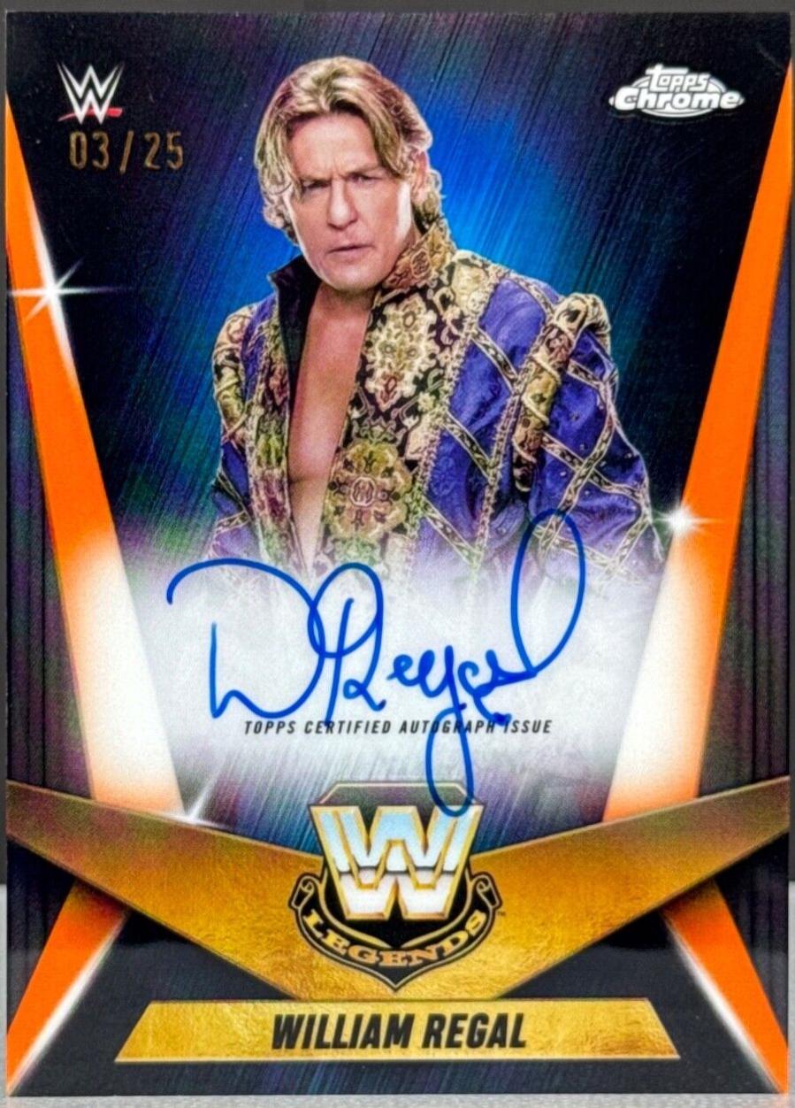 William Regal [Orange Refractor] #LCA-WR Prices | 2025 Topps Chrome WWE ...