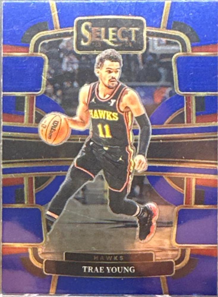 Trae Young [Blue] #43 Prices | 2023 Panini Select | Basketball Cards