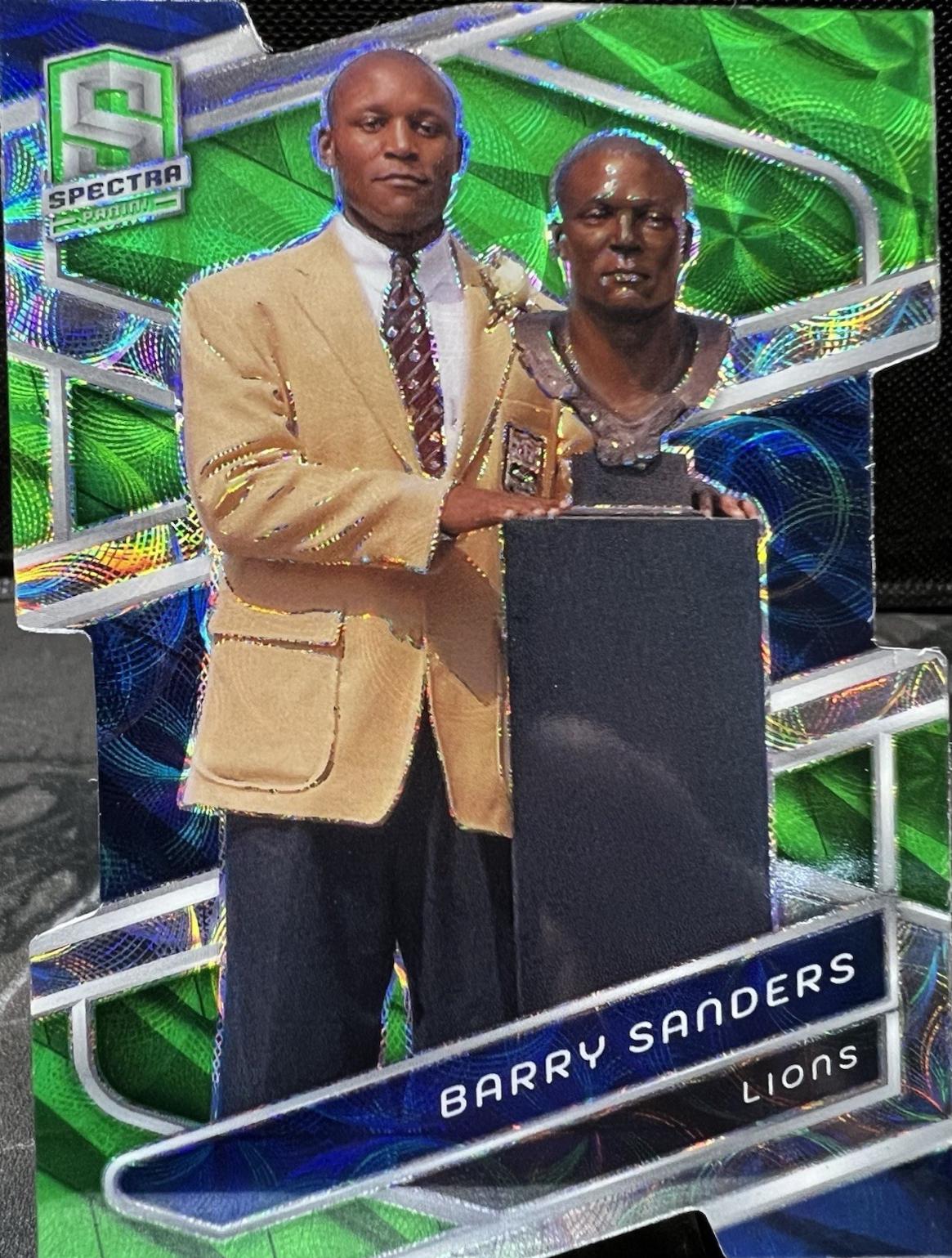 Barry Sanders [Neon Green Die-Cut] #101 Prices | 2024 Panini Spectra ...