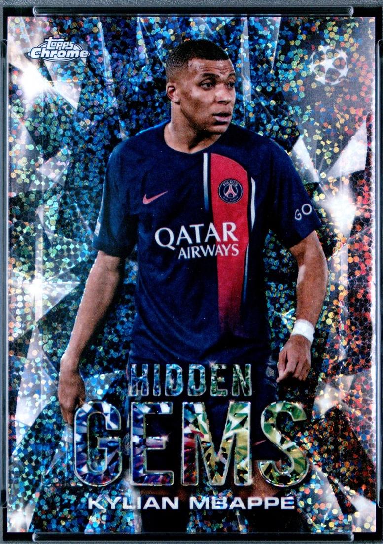 Kylian Mbappe #HG-14 Prices | 2023 Merlin UEFA Hidden Gems | Soccer Cards