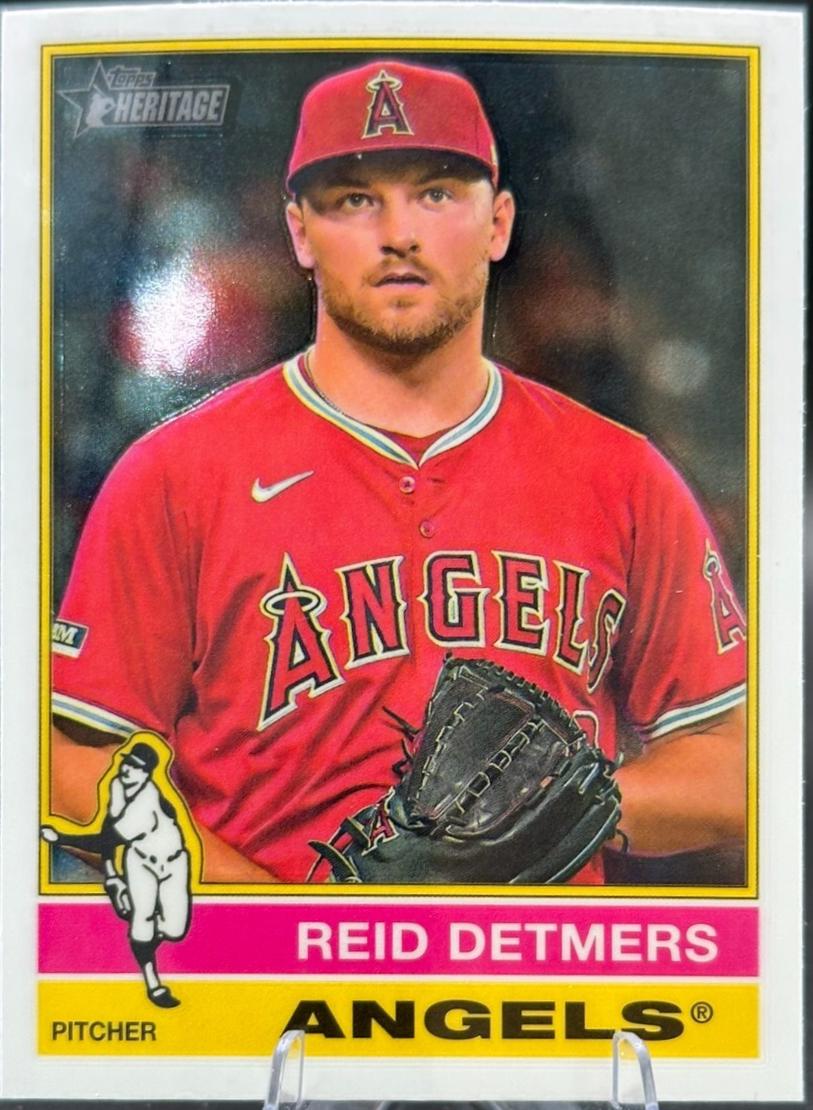 Reid Detmers [Chrome] #411 Prices | 2025 Topps Heritage | Baseball Cards