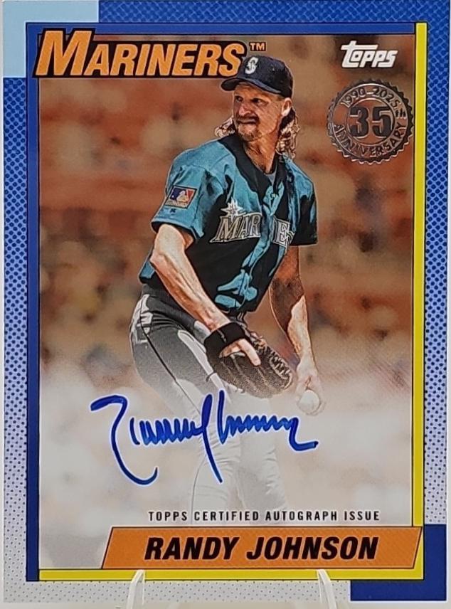 Randy Johnson #90AU-RJ Prices | 2025 Topps 1990 Autograph | Baseball Cards