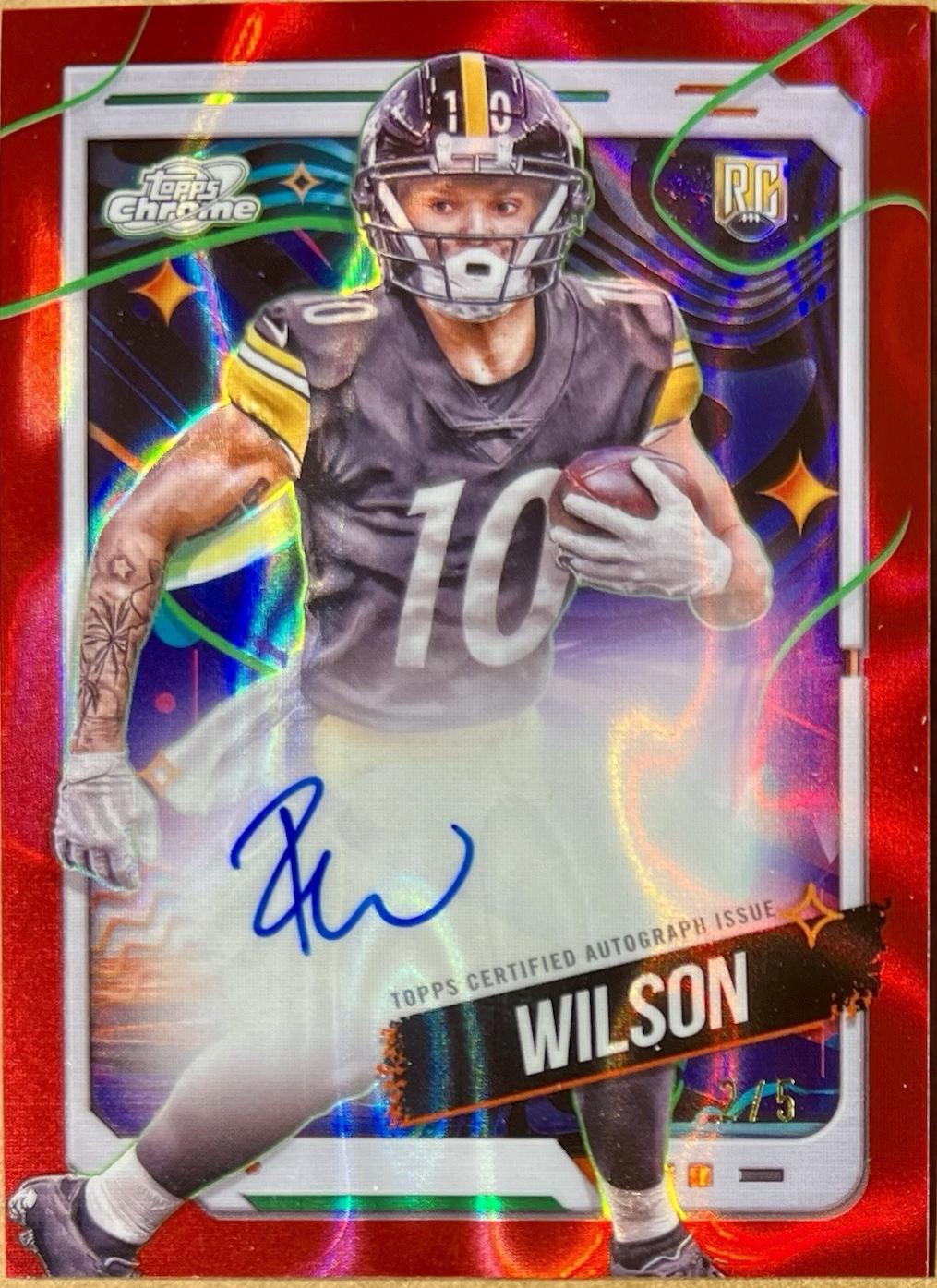 Roman Wilson [Red Flare Refractor] #CCA-RW Prices | 2024 Topps Cosmic ...