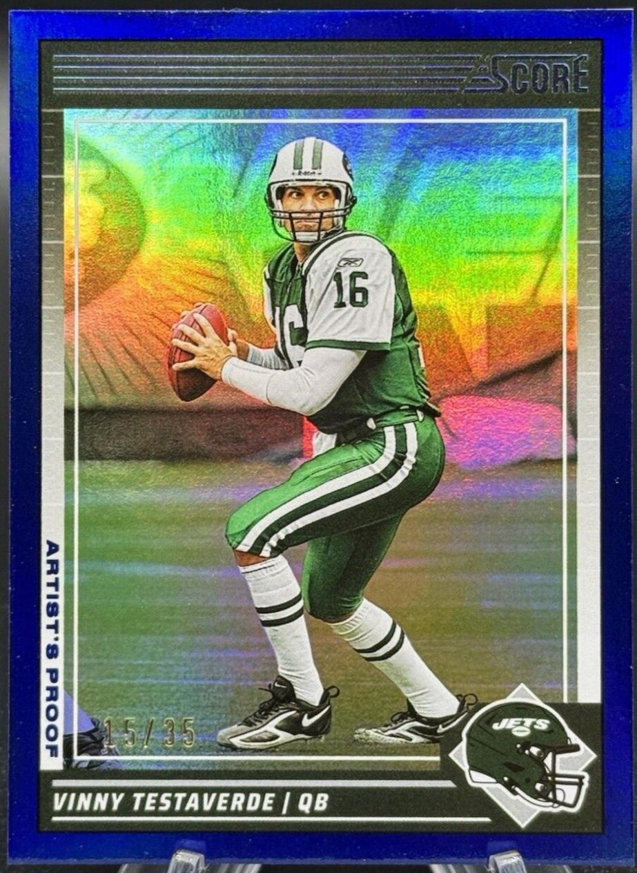 Vinny Testaverde [Artists Proof] #225 Prices | 2024 Panini Score ...
