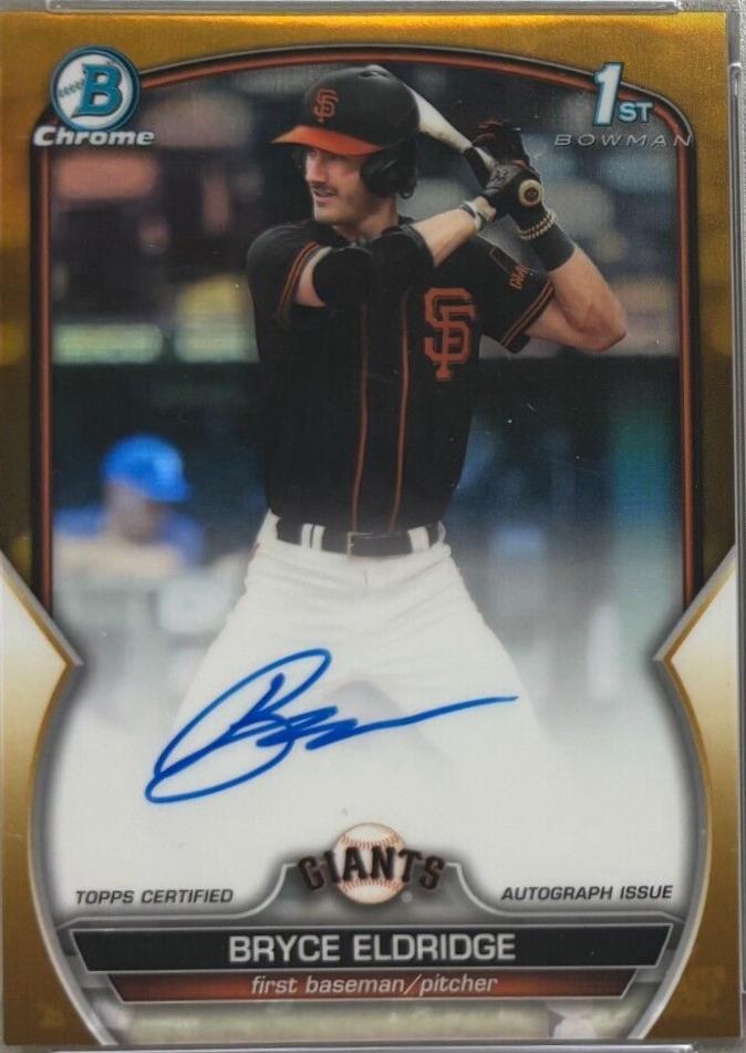 Bryce Eldridge [Gold] #CDA-BE Prices | 2023 Bowman Draft Chrome ...