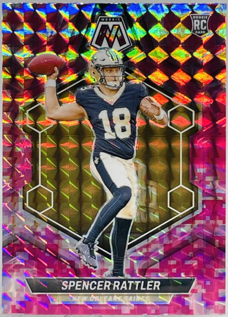 Spencer Rattler [Camo Pink] #393 Prices [Rookie] | 2024 Panini Mosaic ...