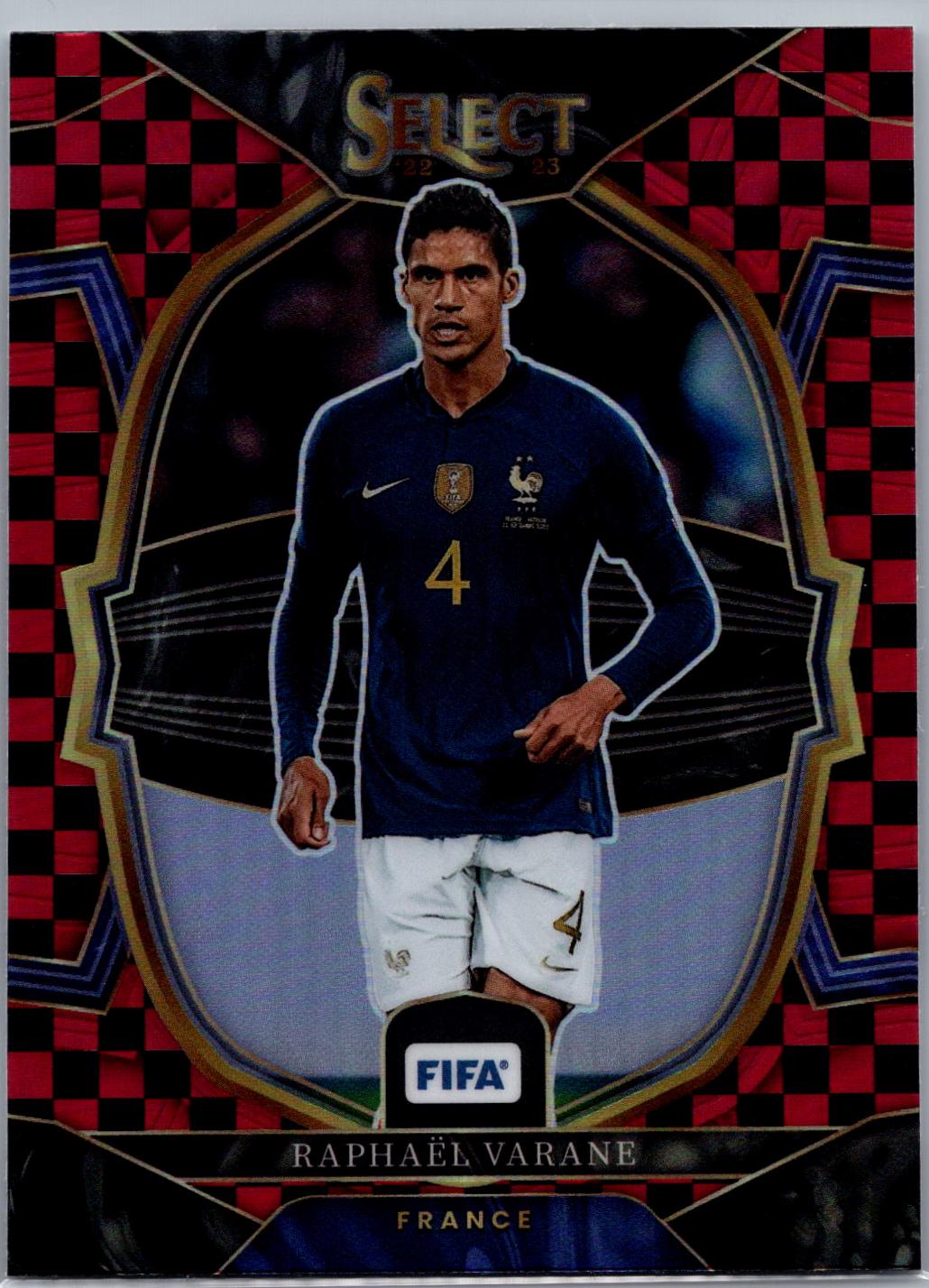 Raphael Varane [Checkerboard] #19 Prices | 2022 Panini Select FIFA ...
